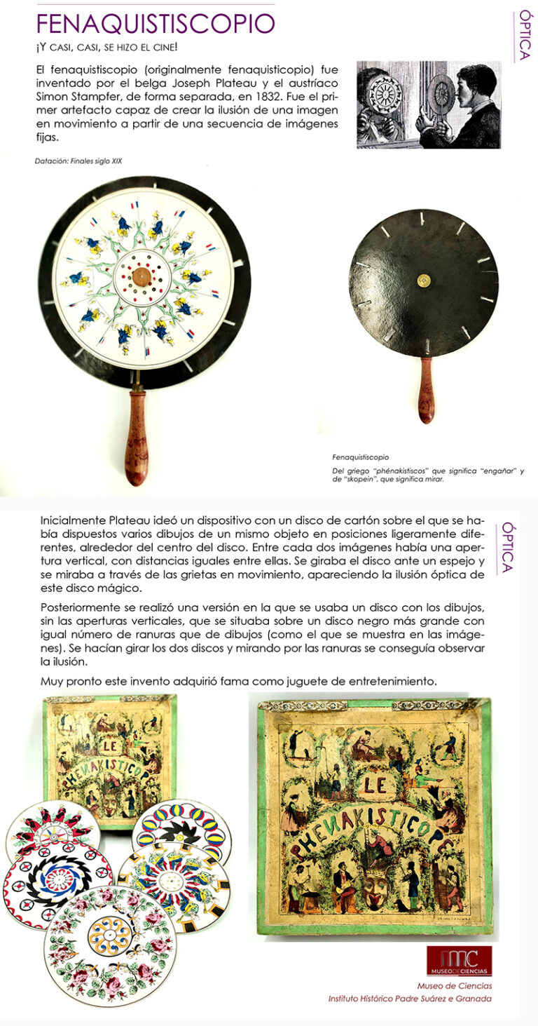 Elemento de la semana del Museo de Ciencias del IES Padre Suárez (186): Fenaquistiscopio - IDEAL ...